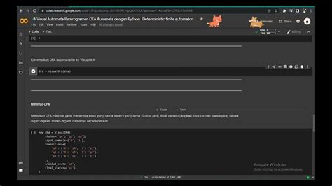 visual automata pemrograman dfa automata dengan python deterministic finite automaton youtube