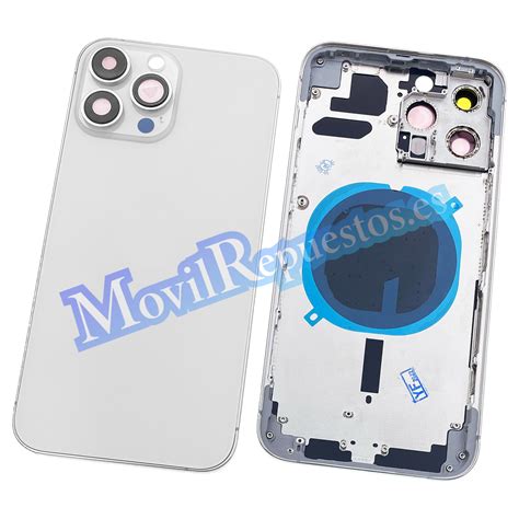 Carcasa Intermedia Con Tapa Trasera Para IPhone 13 Pro Max Negro