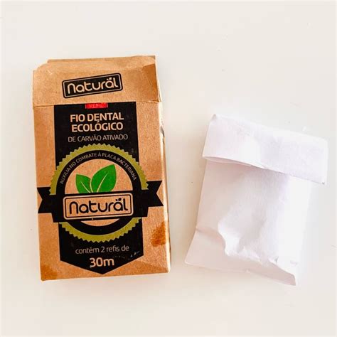 Orgânico Natural Refil Fio Dental Ecológico Carvão Ativado Review