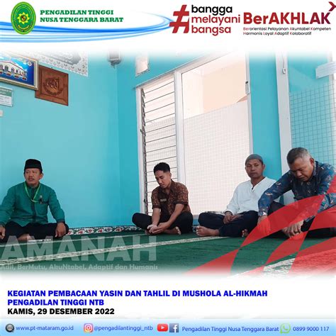 KEGIATAN PEMBACAAN YASIN DAN TAHLIL RUTIN DI MUSHOLA AL HIKMAH