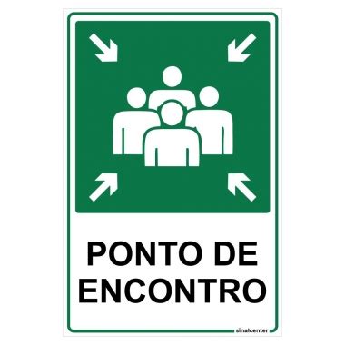 Placa Fotoluminescente Ponto De Encontro