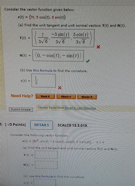 solved consider the vector function given below