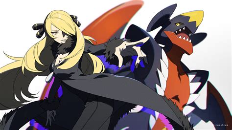 Cynthia Garchomp And Mega Garchomp Pokemon And More Drawn By Xia