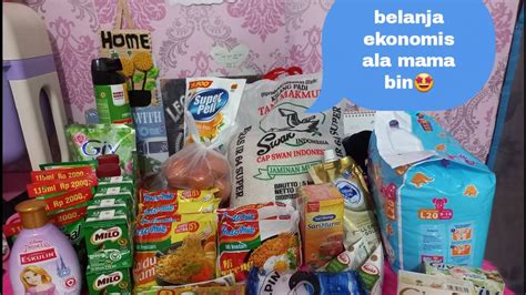Belanja Ekonomis Awal Bulan Maret Bongkar Belanjaan Stok Aman Mama