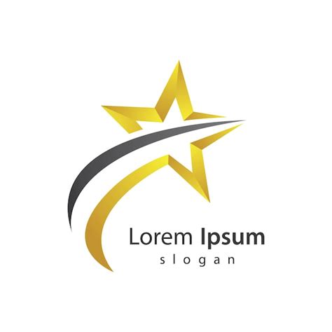 Design De Ilustra O De Imagens De Logotipo De Estrela Vetor Premium