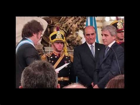Javier Milei tomó juramento a los nueve ministros que integran el