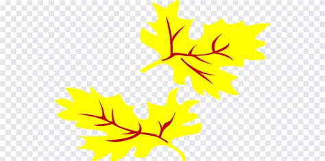 Hoja de otoño color amarillo hojas caídas dibujos animados hoja hoja