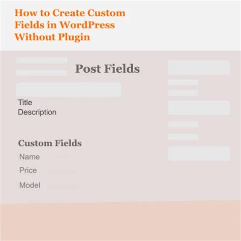 How To Create Custom Fields In WordPress Without Plugin WordPress