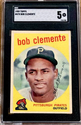 1959 Topps 478 Roberto Clemente SGC 5 EX EBay