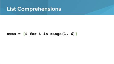 python list comprehensions youtube