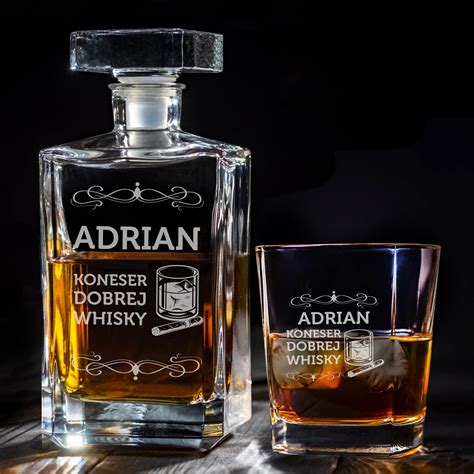 Karafka I Szklanka Do Whisky Koneser Dobrej Whisky Prezenty Z