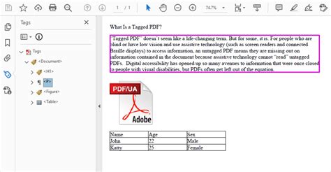 Java Create A Tagged PDF Document