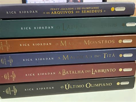 Coleção Completa Percy Jackson e Os Olimpianos 5 Livros Os Arquivos