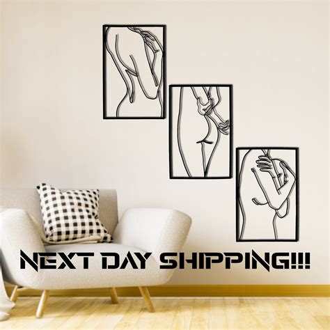 Woman Middle Finger Line Art Female Body Line Art Metal Body Positive