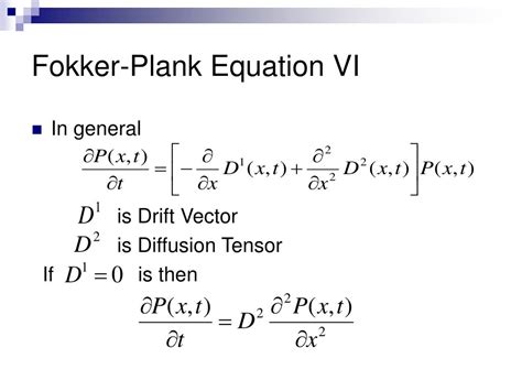ppt fokker planck equation and its related topics powerpoint presentation id 4118250