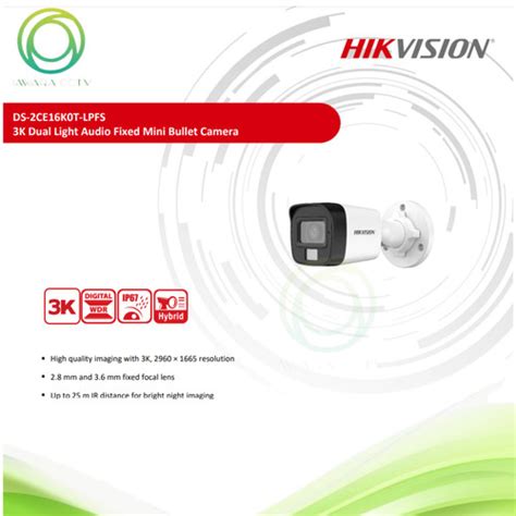 Promo Kamera DS 2CE16K0T LPFS HIKVISION OUTDOOR 3K Smart Hybrid Light