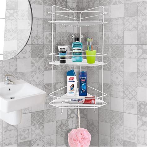 Jual Rak Besi Sudut Kamar Mandi Susun 3 Rak Sudut Toilet Shopee Indonesia