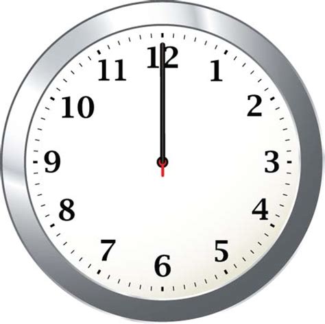 12 Clock Cartoon