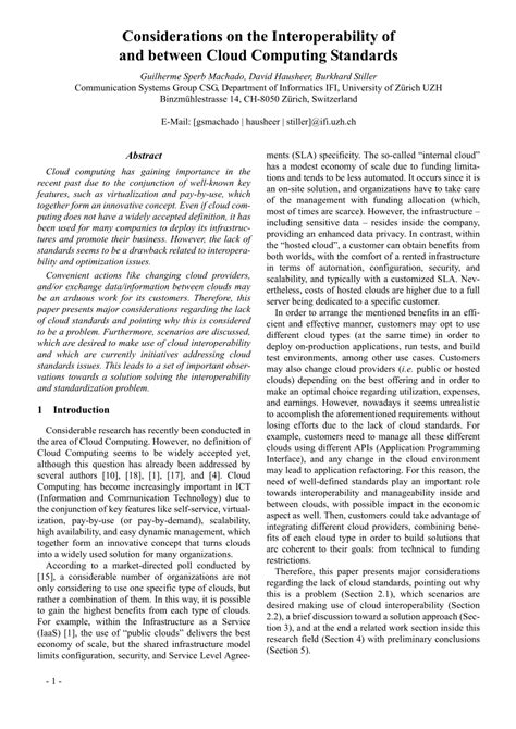 pdf considerations on the interoperability of and between cloud computing standards