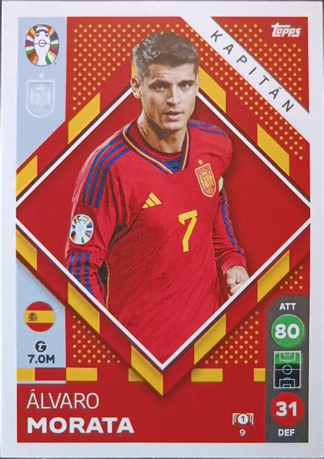 Lidl Match Attax Euro 2024 009 Álvaro Morata Spain Aukro
