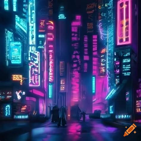 Neon Lights In A Futuristic City On Craiyon