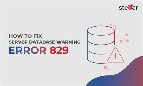 How To Fix SQL Server Database Error 829 Stellar