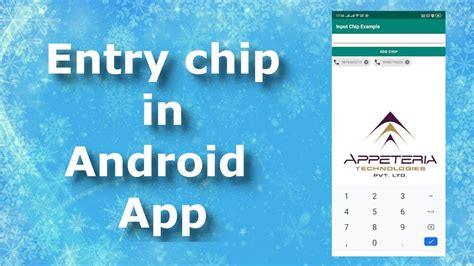 How To Implement Entry Chip In Android Part 1 YouTube