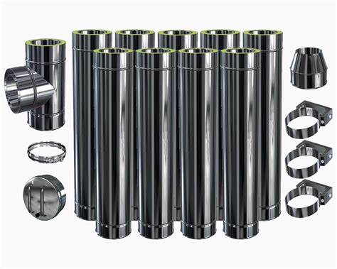 Komin Izolowany Stalowy 9 M Fi 130 1 Mm PRODUCENT TKMK Cena Opinie
