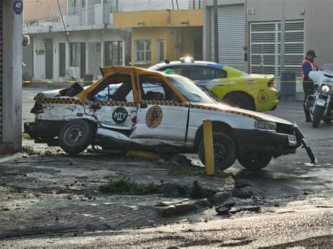Choque entre ruta urbana y taxi deja un muerto así como 4 lesionados en