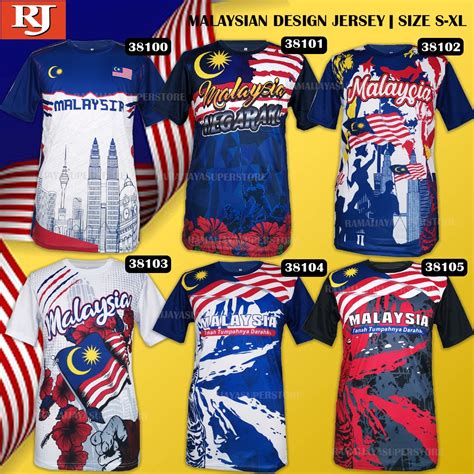 Unisex Baju Batik Jersey Malaysia Malaysian Design Tshirt Man Tshirt