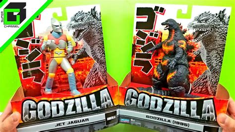 GODZILLA And JET JAGUAR Classic Action Figures By PLAYMATES TOYS