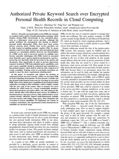 an efficient and scalable framework for authorized private keyword search over encrypted