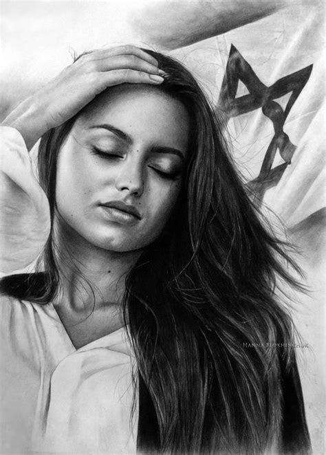 A Pencil Drawing Of A Woman With Her Hands On Her Head