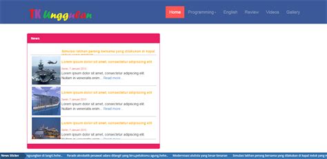 cara membuat web berita dengan html dan css