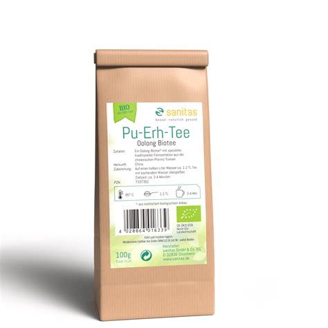 Grüner Bio Tee China Pu Erh Bio sanitas shop