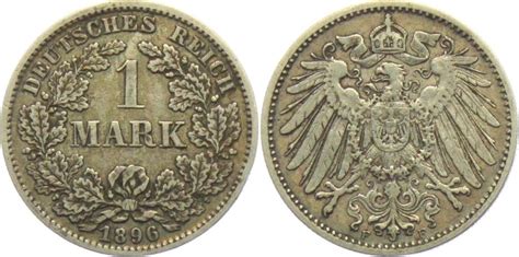 Kaiserreich 1896 F 1 Mark großer Adler ss MA Shops
