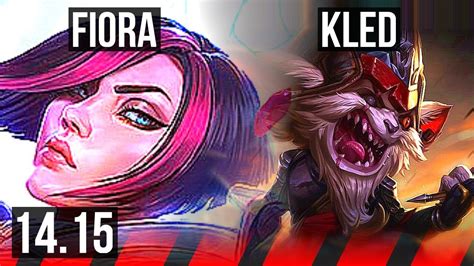 FIORA Vs KLED TOP 7 Solo Kills Rank 9 Fiora EUNE Challenger 14