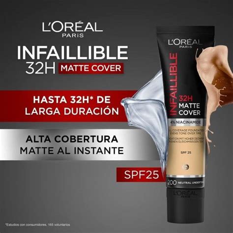 200 Sous Ton Neutre Fond De Teint Infaillible 32H Matte Cover SPF