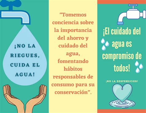 Cívico choque Haciendo folleto del cuidado del agua Natura proteccion
