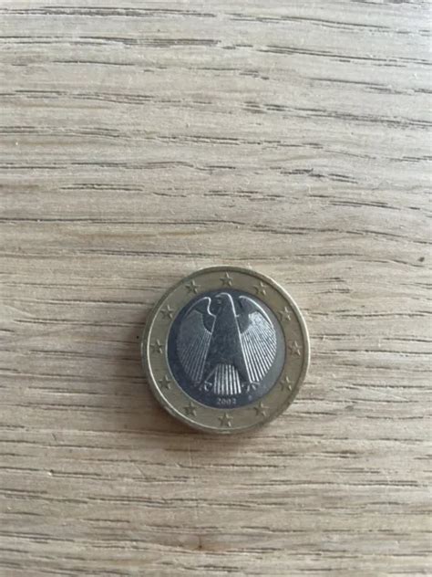PIÈCE DE 1 euro rare allemande aigle lettre A 2002 EUR 10 00 PicClick FR