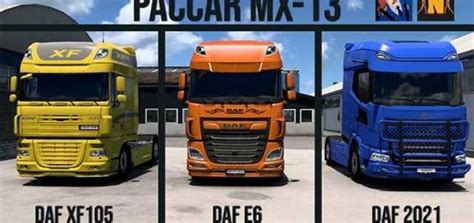 Paccar MX 13 pour DAF XF105 DAF E6 et DAF 2021 Sons intérieurs