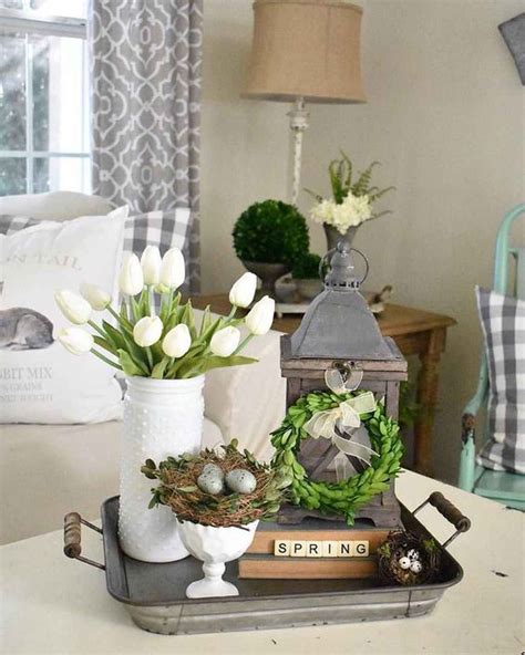 80 Catchy Farmhouse Spring Decorating Ideas Spring Decor Spring Home