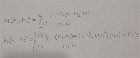 solved convolve the 2d input signal u n1 n2 with h n1 n2