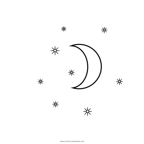 Shinkan Normalización lavanda luna y estrellas para colorear aguja