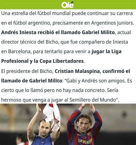 Por qué es tendencia on Twitter Iniesta Porque informan que