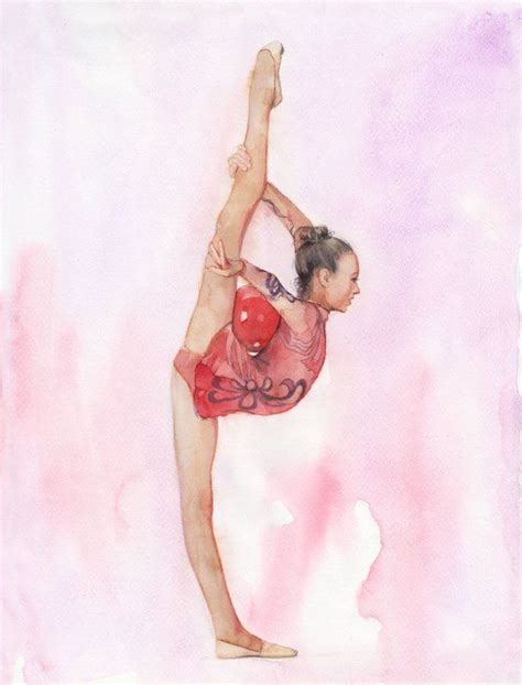 Rhythmic Artistic Gymnastics II 2018 Watercolour By REME Jr