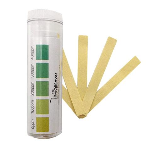 FryOilSaver Precision QAC QR5 Sanitizer Test Strips 1 Vial Of 100