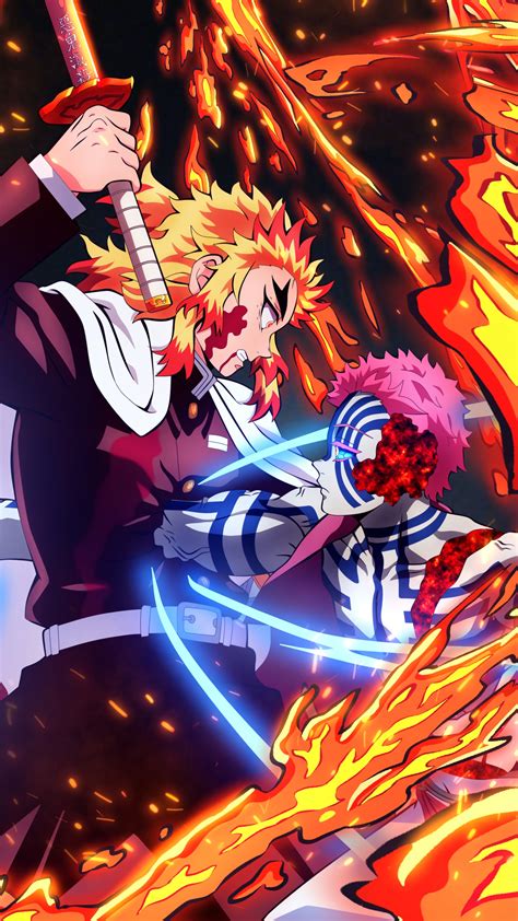 Anime Demon Slayer Kimetsu No Yaiba Akaza Demon Slayer Kimetsu No