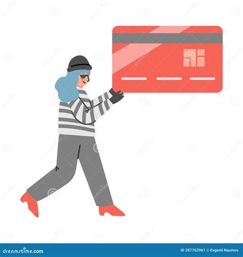 Liar And Internet Fraud With Woman Thief Carry Credit Card Steal Money