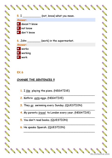 Simple Present Test Deutsch Daf Arbeitsbl Tter Pdf Doc